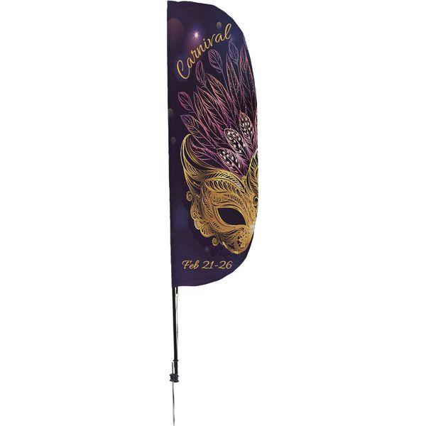Printed 10' Stadium Flutter Flag Kit Single-Sided | ADVERTISING UNLIMITED
