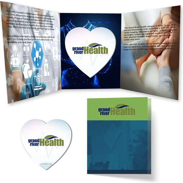 Printed Tek Booklet 2 with Full Color Color Heart Coaster