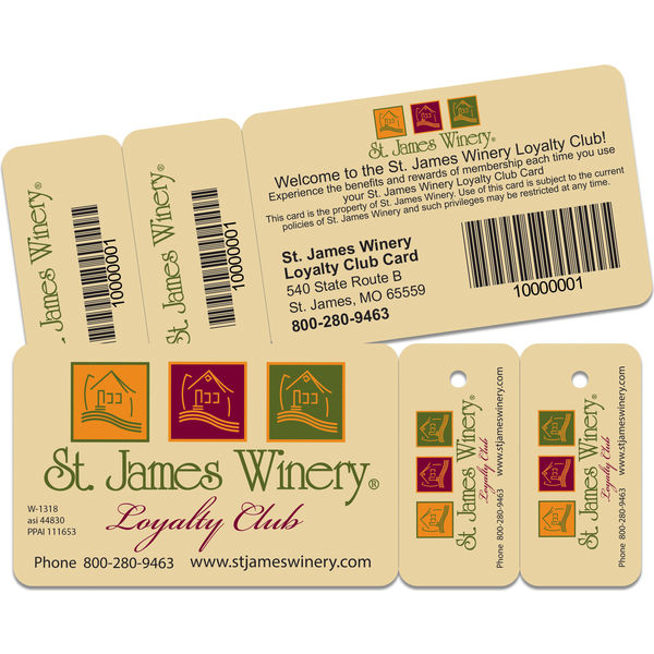 Printed Laminated Membership Card with Two Key Tags | ADVERTISING UNLIMITED