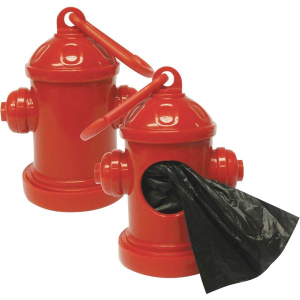 Printed Fire Hydrant Pet Baggie Dispenser