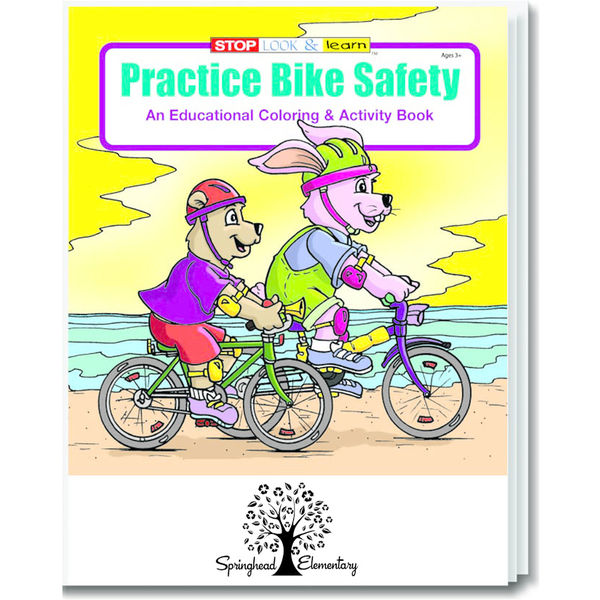Promotional Practice Bike Safety Coloring Book