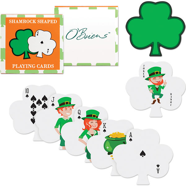Promotional Shamrock-Shaped Playing Cards
