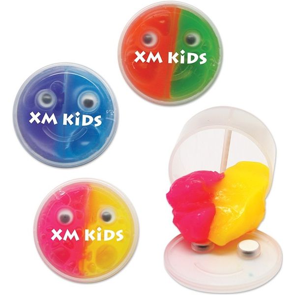 Promotional Assorted Colors Smiley Face Slime