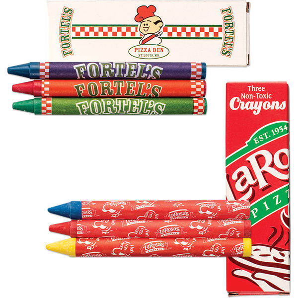 Printed 3 Pack Custom Crayons Box