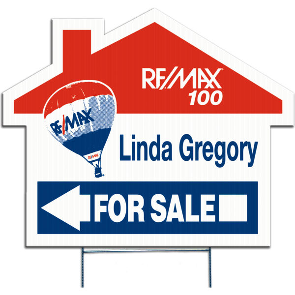 Printed House Shape Yard Sign