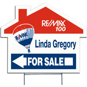 Printed House Shape Yard Sign