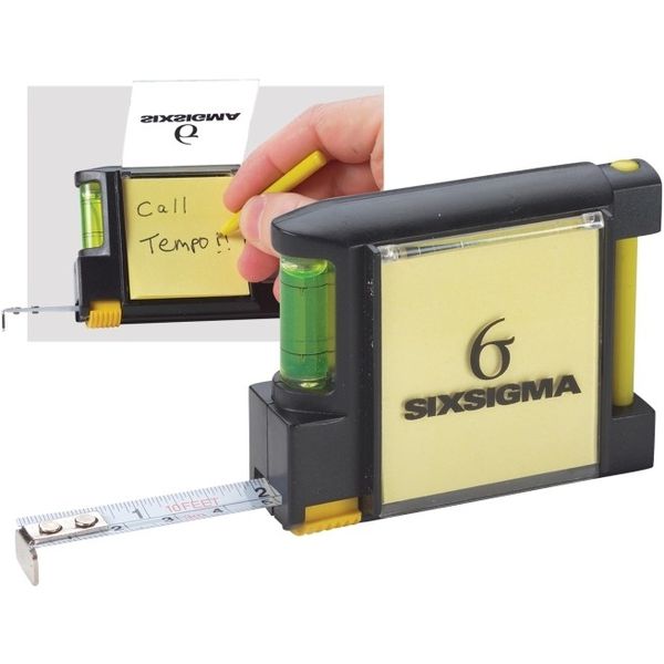 Promotional 10 Ft. Tape Measure w/ Level, Notepad & Pen (Printed)