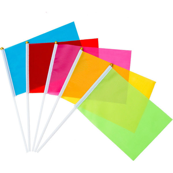 Printed Custom Hand Flags | ADVERTISING UNLIMITED