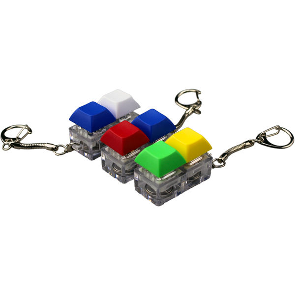 Printed Two Keycap Fidget Keychain
